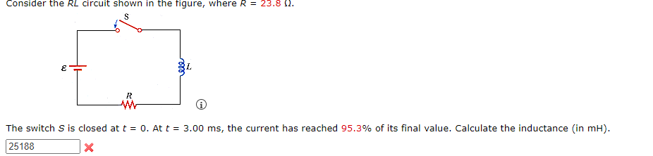 Solved Consider the RL circuit shown in the figure, where | Chegg.com