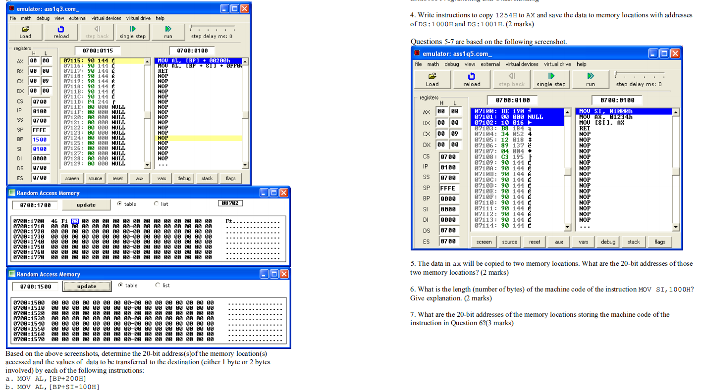 Solved OOX # emulator: ass123.com file math debug view | Chegg.com
