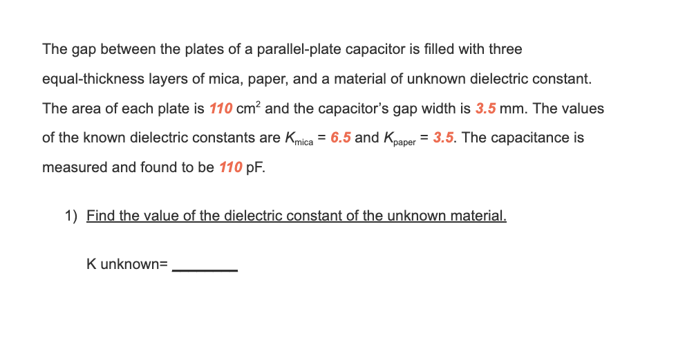 Solved The gap between the plates of a parallel-plate | Chegg.com