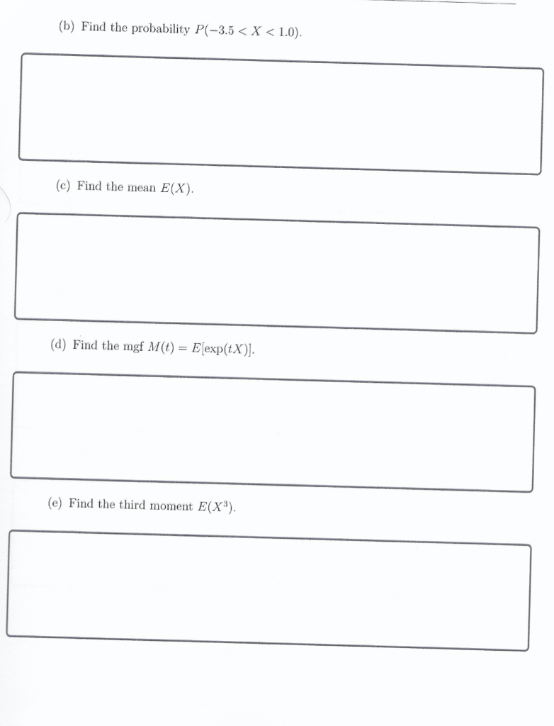 Solved 2 Let A Continuous Random Variable X Have The 