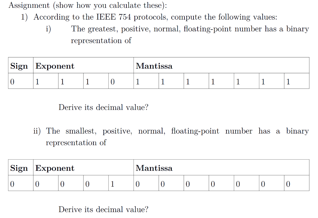 Solved Assignment Show How You Calculate These 1 