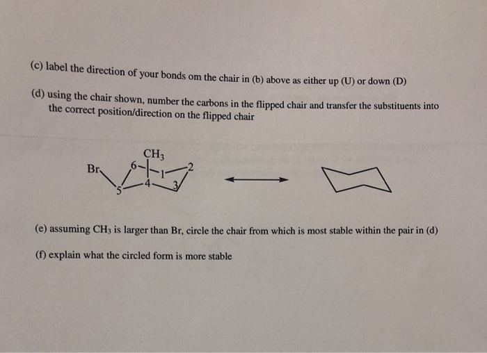 Solved 4. Chair Practice (4) (a) draw a chair form and it's | Chegg.com