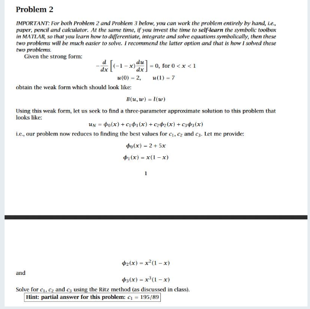Solved Problem 2 IMPORTANT: For both Problem 2 and Problem 3 | Chegg.com