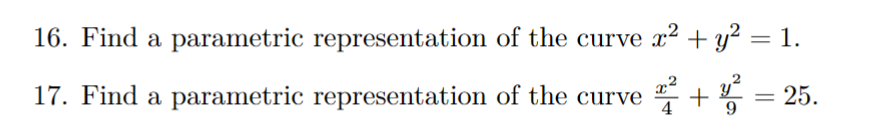 Solved 16. Find a parametric representation of the curve | Chegg.com
