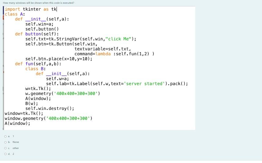 Solved Q) StringVar class (association class) was used to - | Chegg.com