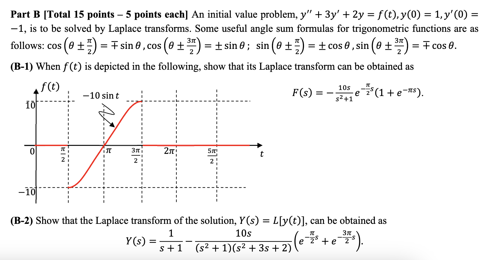 Solved Part B [Total 15 points - 5 points each] An initial | Chegg.com