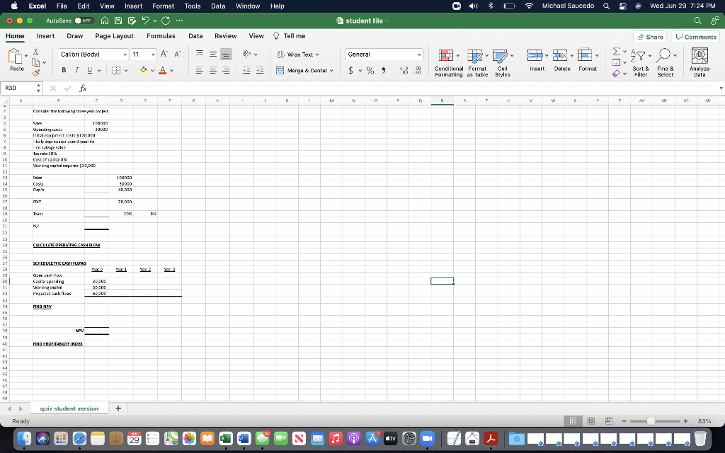 Excel File Edit View Insert Format Tools Data Window | Chegg.com
