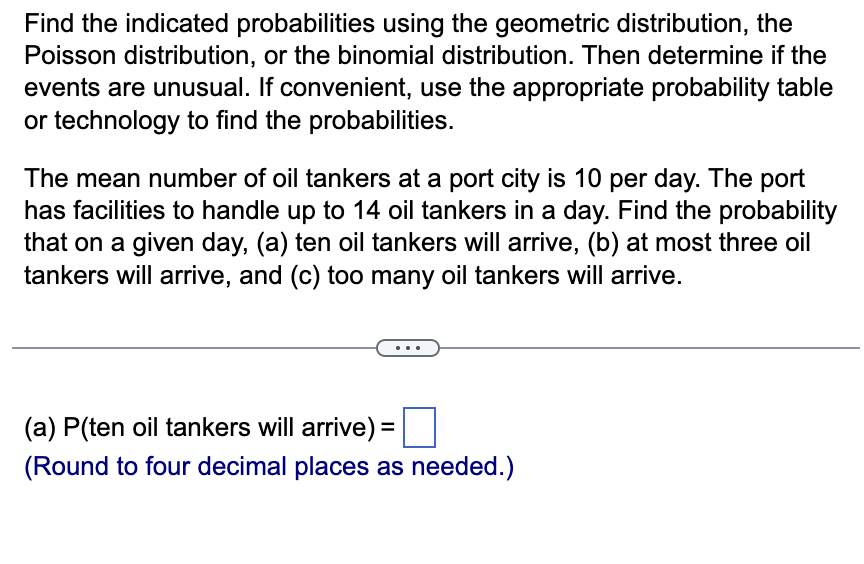 Solved Find the indicated probabilities using the geometric | Chegg.com