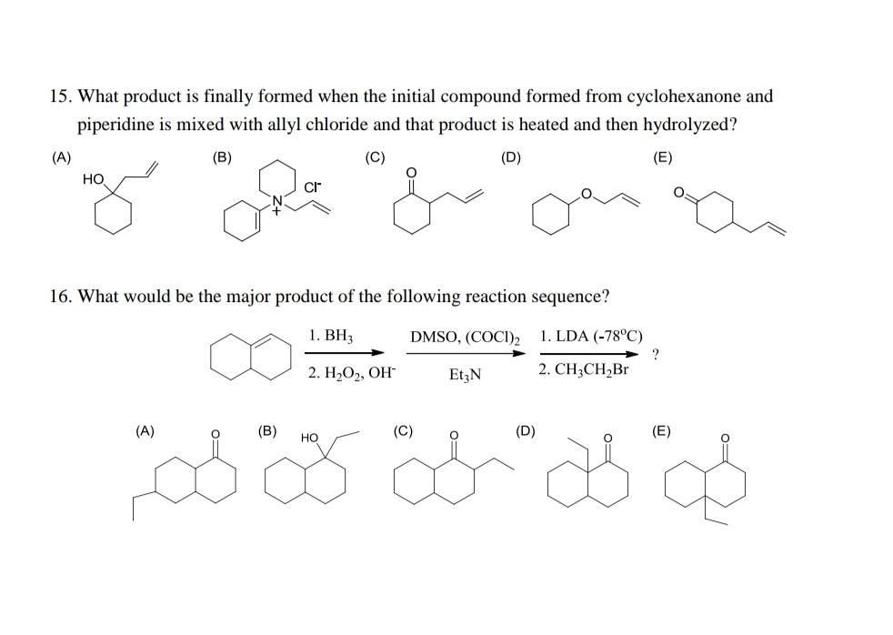 Solved 11. What will be the product of the following | Chegg.com