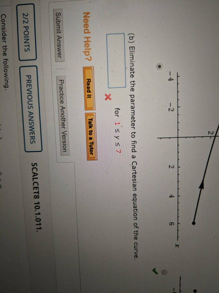 Solved 1/2 POINTS PREVIOUS ANSWERS SCALCET8 10.1.007 | Chegg.com