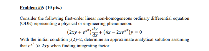 Solved Problem #9: (10 ﻿pts.)Consider the following | Chegg.com