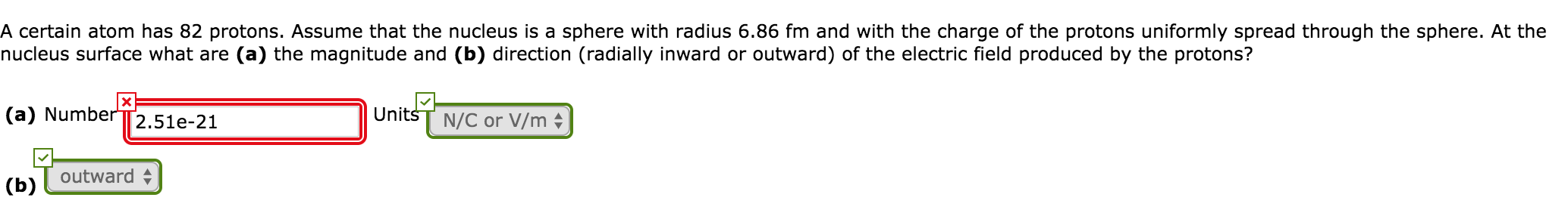 Solved A certain atom has 82 protons. Assume that the | Chegg.com