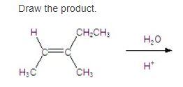 Solved Draw the product. CH.CH HO H* Hsc сн. | Chegg.com