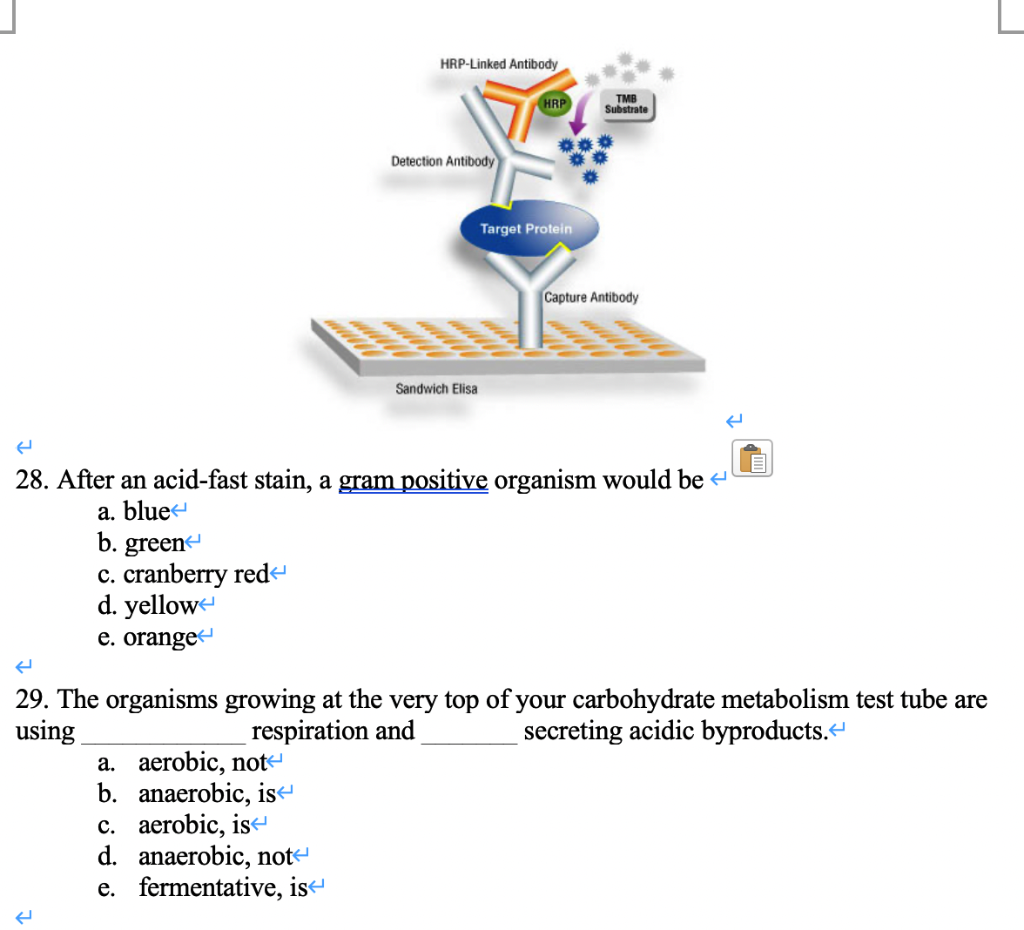 Solved HRP-Linked Antibody HRP TMB Substrate Detection | Chegg.com
