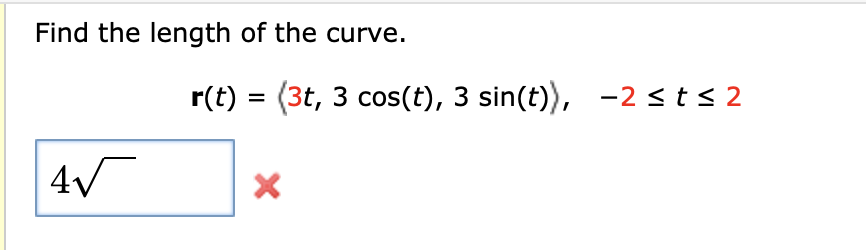 Solved Find the length of the curve. | Chegg.com
