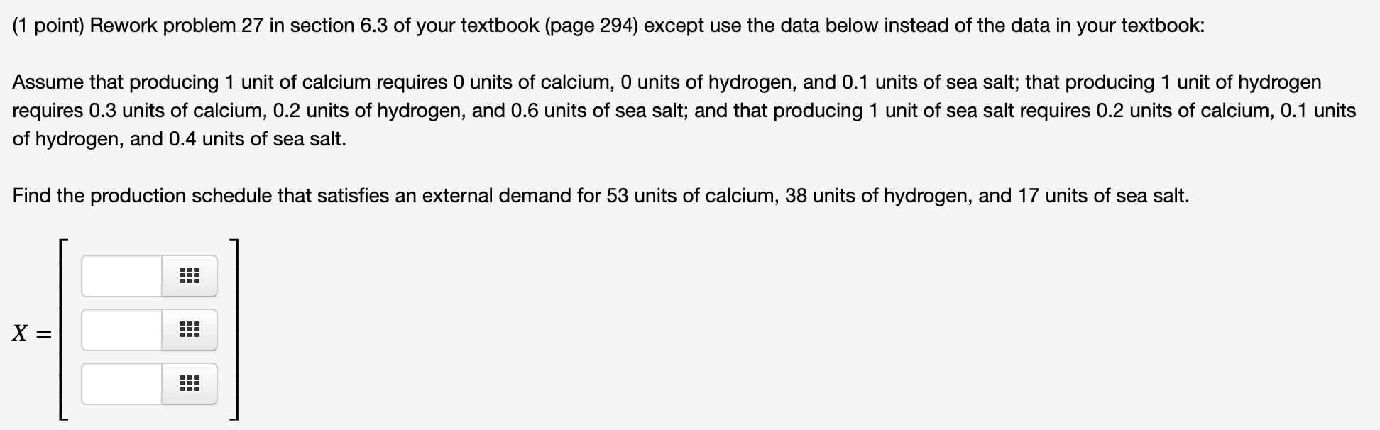 Solved 1 Point Rework Problem 27 In Section 6 3 Of Your