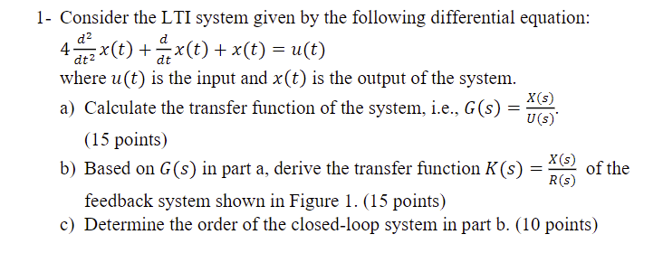 Solved Figure 11- Consider the LTI system given by the | Chegg.com