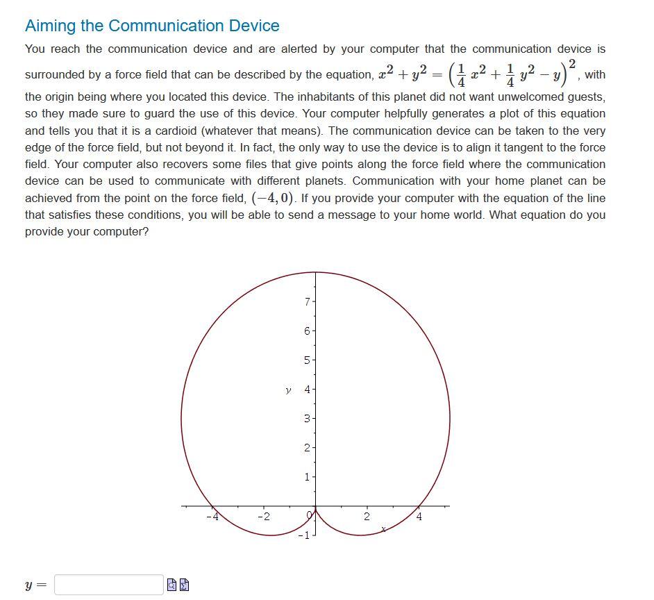 Solved Aiming the Communication Device You reach the | Chegg.com