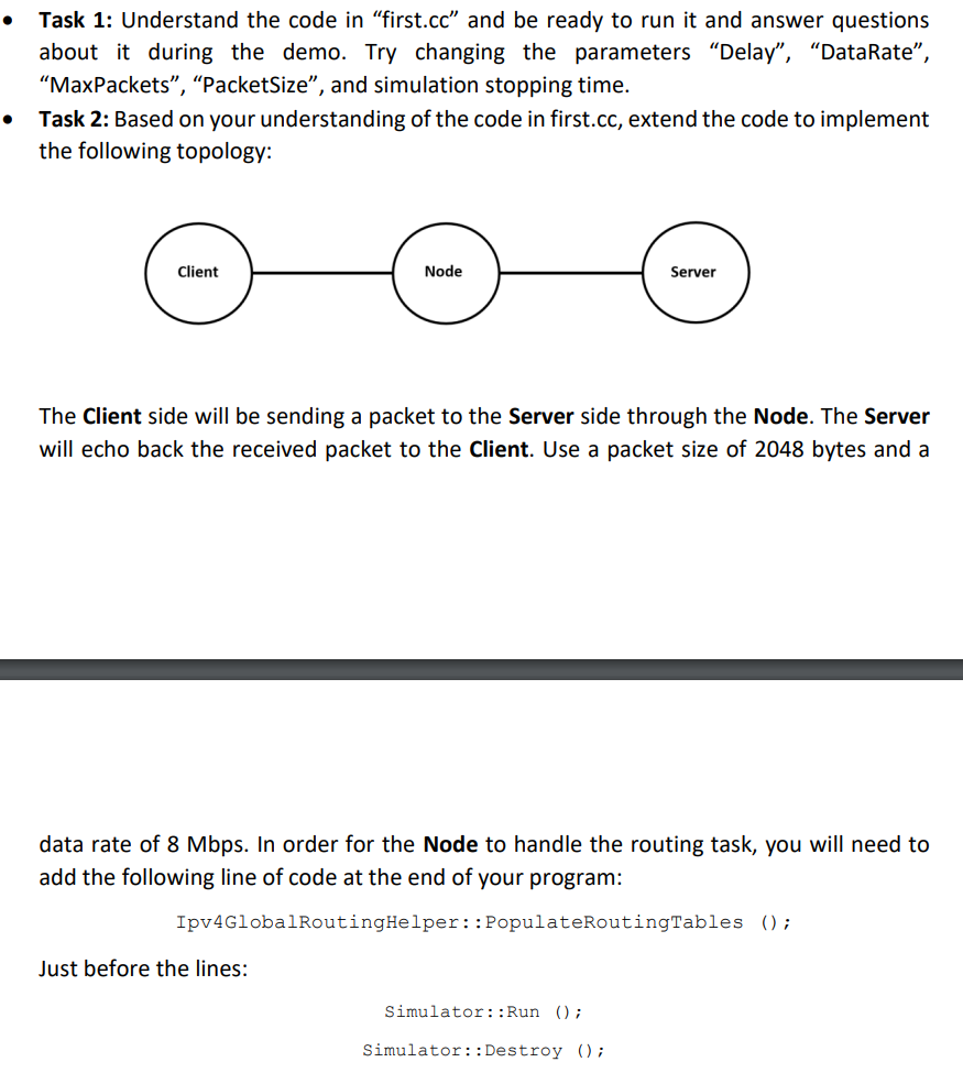 Solved Important Note: the "NS-3_tutorial" document uses the | Chegg.com