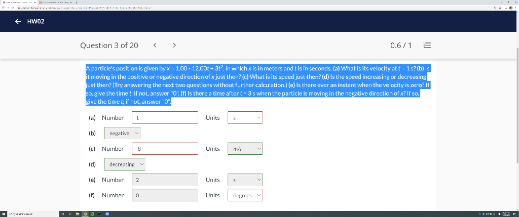 Solved Partially correct answer iconYour answer is partially | Chegg.com