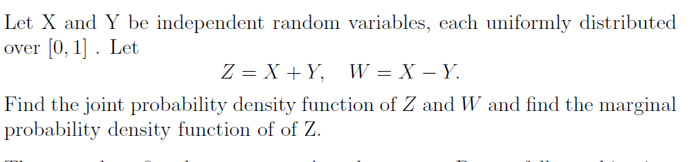 Solved Let X and Y be independent random variables, each | Chegg.com