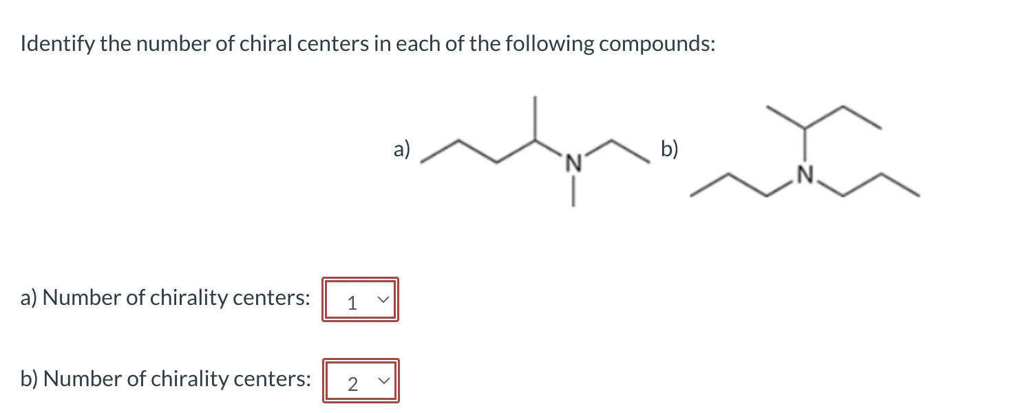 Solved Identify the number of chiral centers in each of the | Chegg.com
