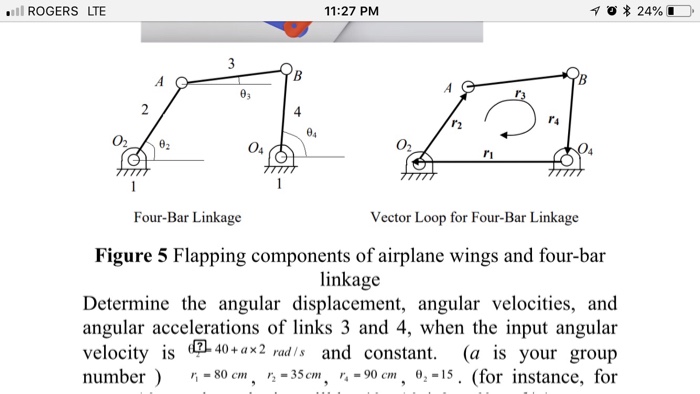 Determine the angular displacement, angular | Chegg.com