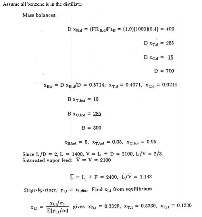 Solved Chemical Engineering Problem! (Separation | Chegg.com