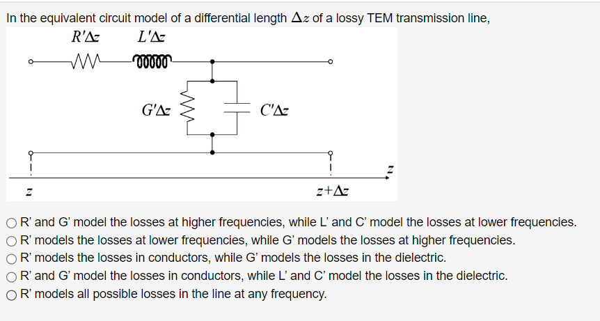 Solved In the equivalent circuit model of a differential | Chegg.com