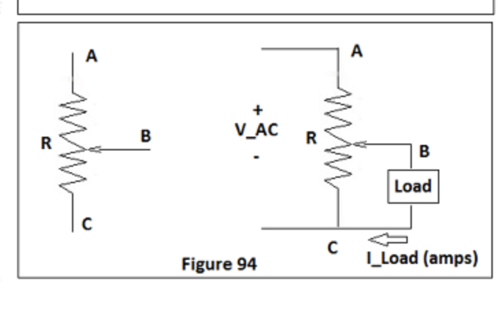 Solved 94. ﻿See Figure 94. ﻿Given 12.50 ﻿kOhms potentiometer | Chegg.com