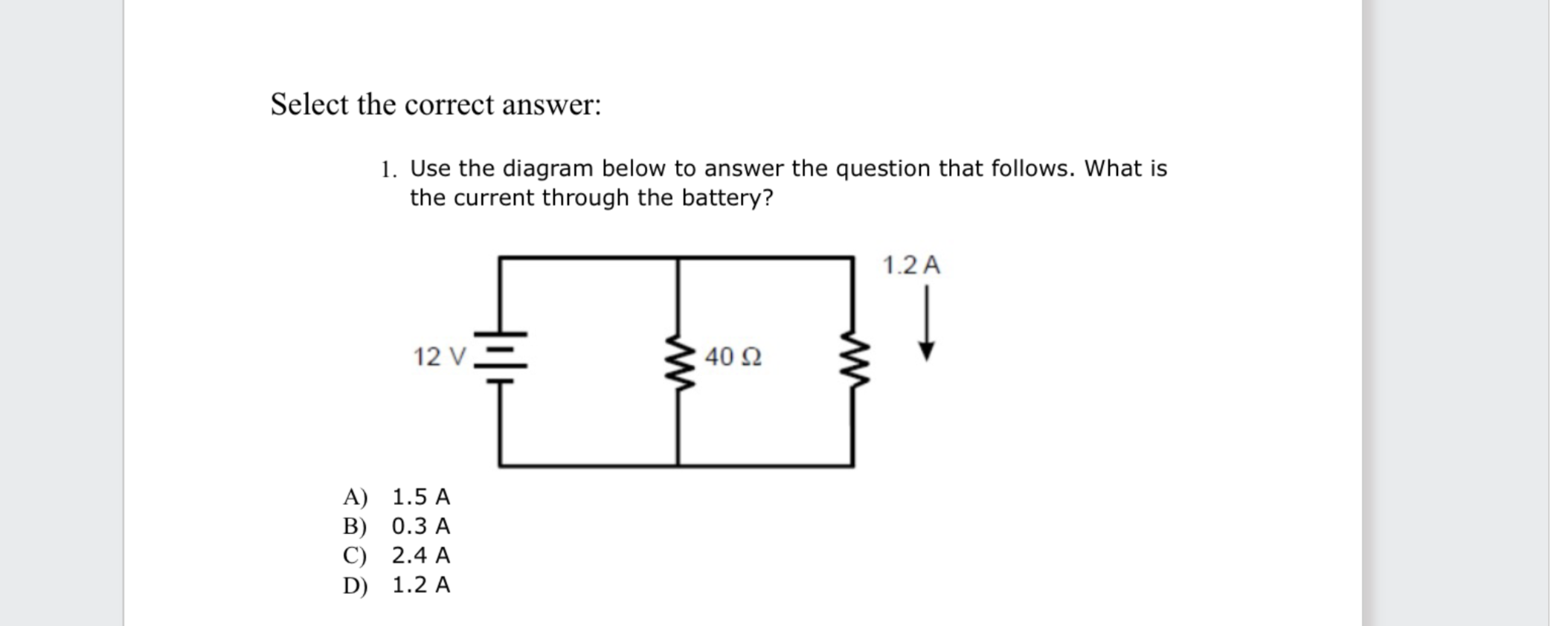 Solved 1. Use the diagram below to answer the question that | Chegg.com