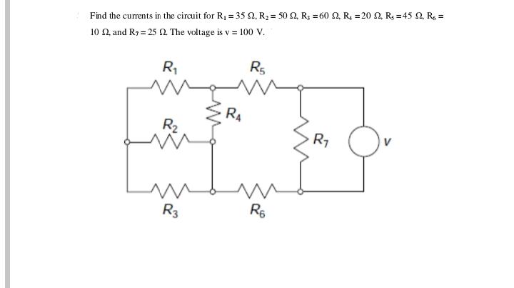 [Solved]: Find the currents in the circuit for ( mathrm{