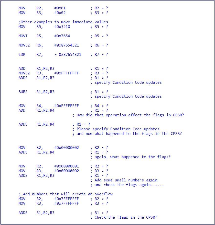 in assembly language build the program in | Chegg.com