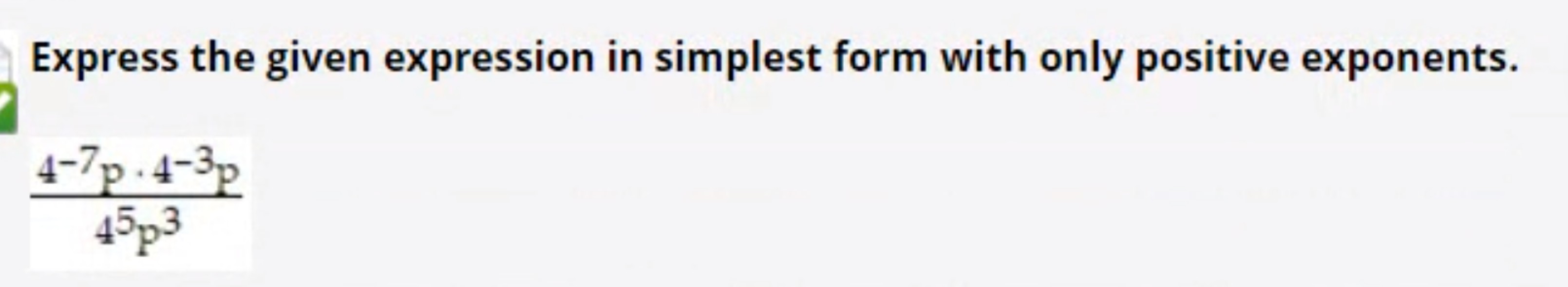 Solved Express the given expression in simplest form with | Chegg.com