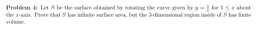 Solved Problem 4: Let S be the surface obtained by rotating | Chegg.com