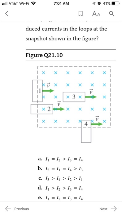 Solved 10. Four identical loops move at the same velocity | Chegg.com
