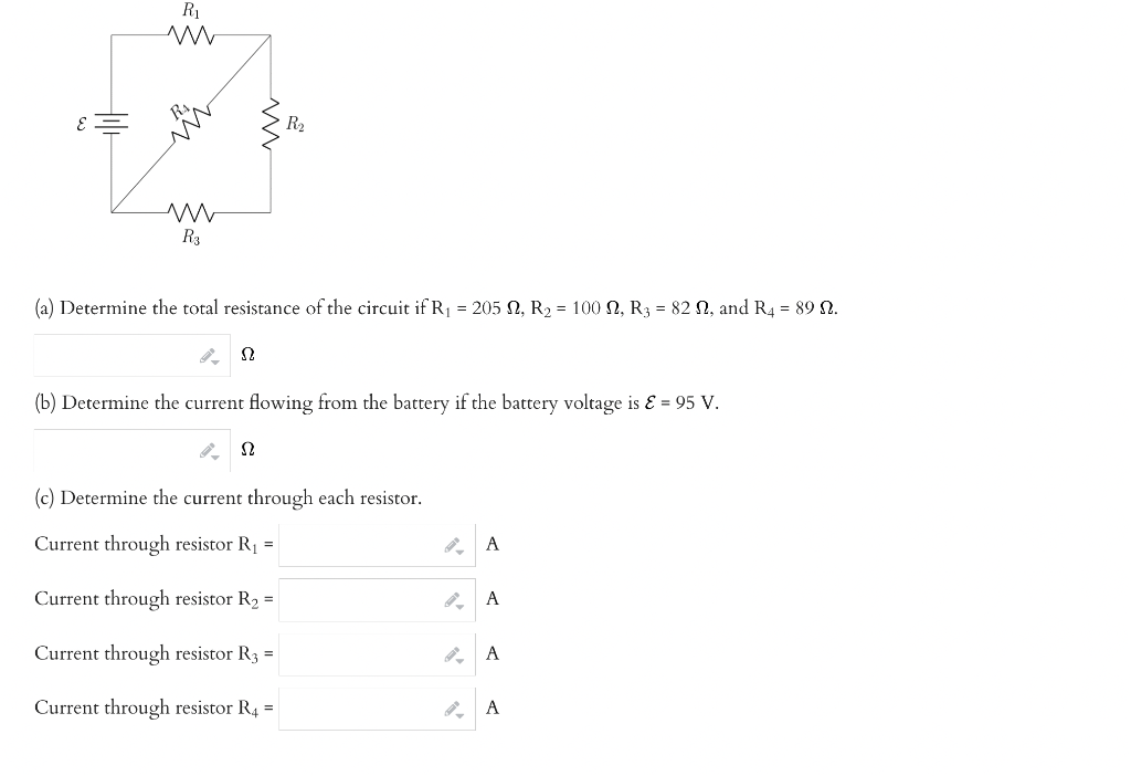 Solved (a) Determine the total resistance of the circuit if | Chegg.com