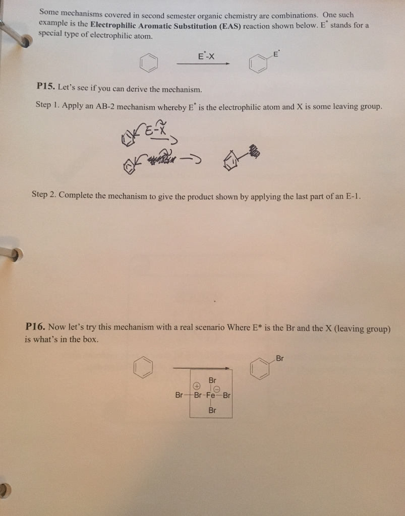Solved #15 Step 1a. Apply and AB-2 mechanism whereby E* | Chegg.com