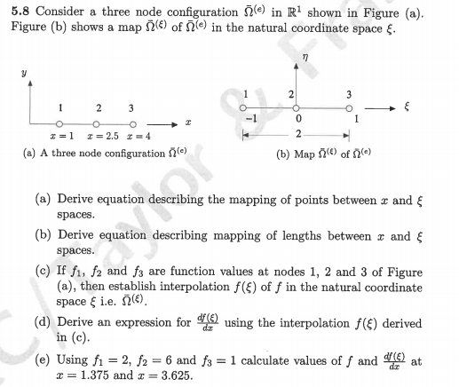 5.8 Consider a three node configuration Ω(e) in R1 | Chegg.com
