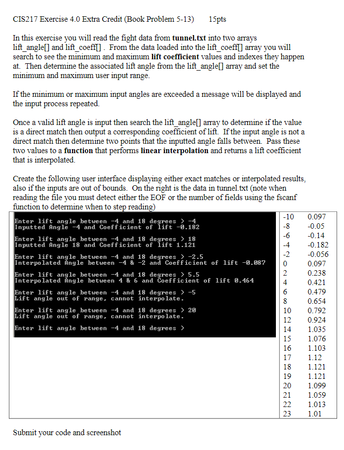 Solved CIS217 Exercise 4.0 Extra Credit (Book Problem 5-13) | Chegg.com