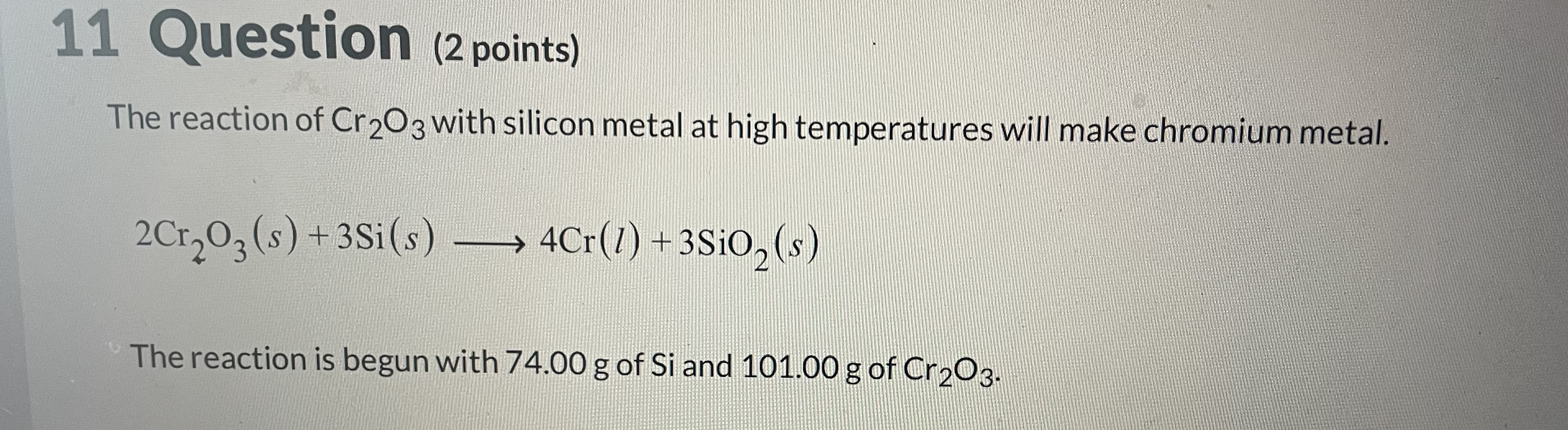 Solved How many grams of the excess reactant are left after | Chegg.com