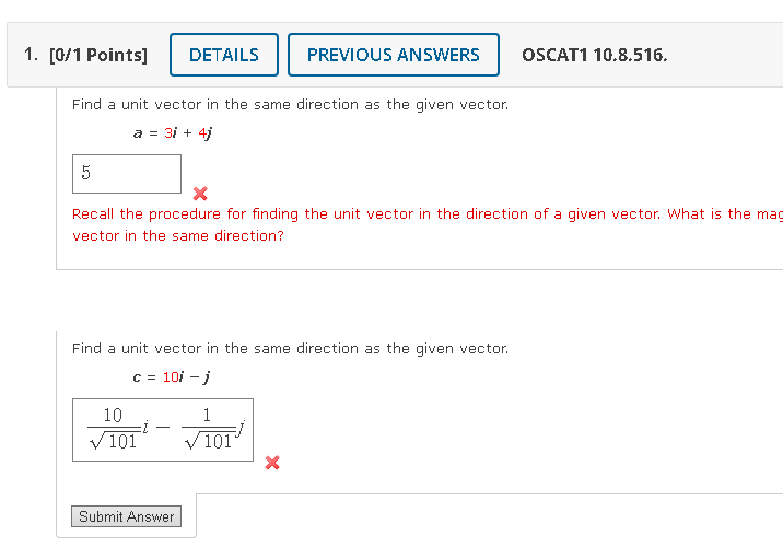 Solved 1. [0/1 Points] DETAILS PREVIOUS ANSWERS OSCAT1 | Chegg.com
