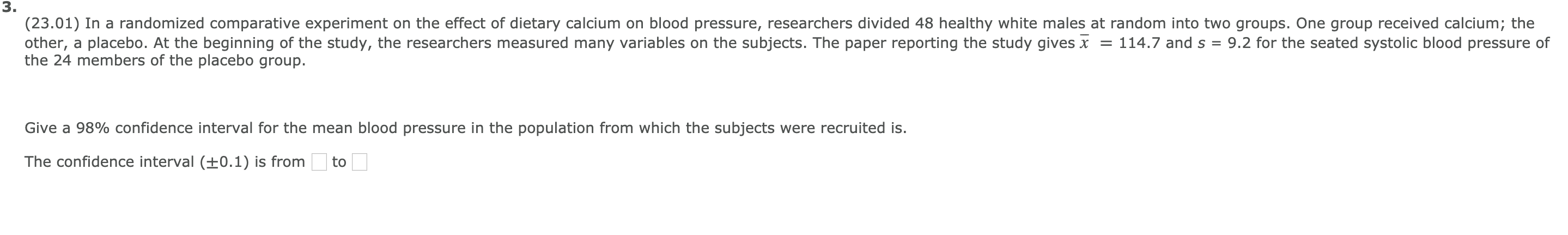 Solved (23.01) In a randomized comparative experiment on the | Chegg.com
