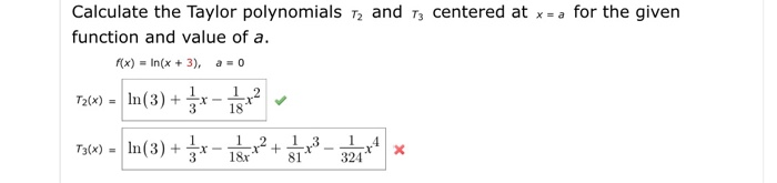 Solved Compute the Taylor polynomial indicated. f(x) cos(x), | Chegg.com