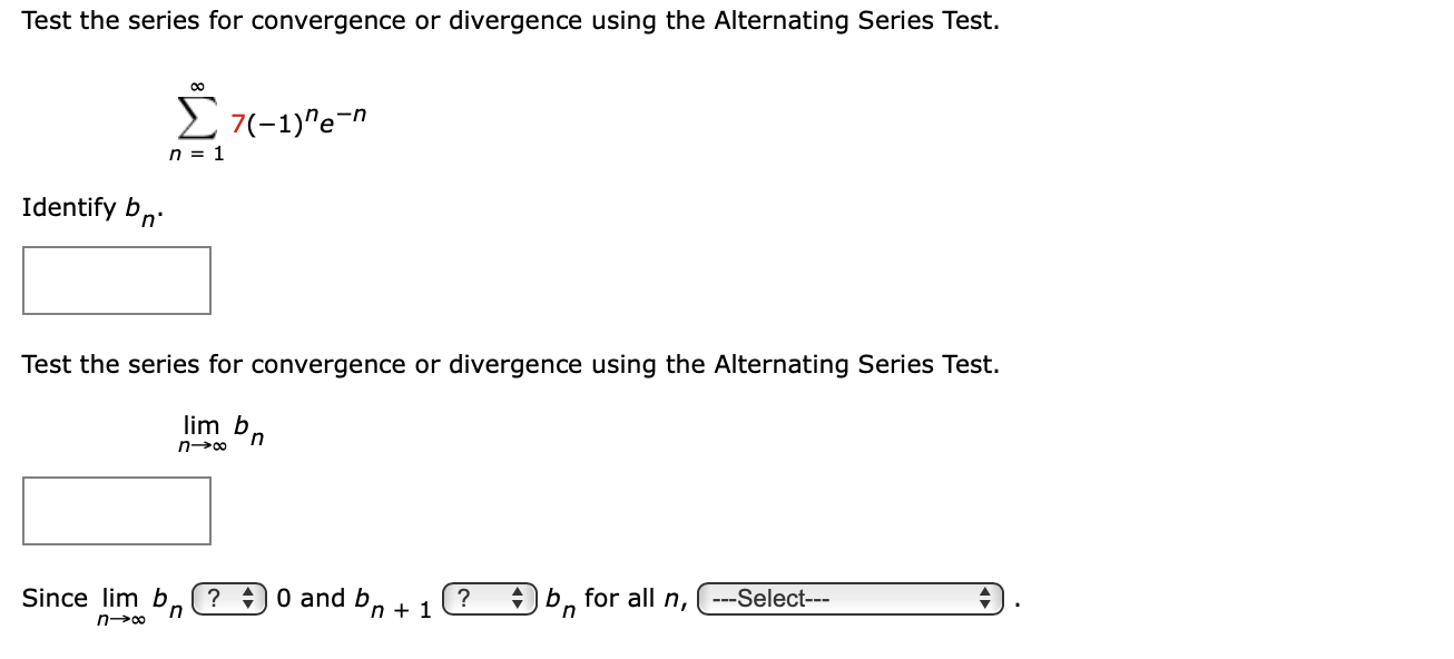 Solved Test the series for convergence or divergence using | Chegg.com