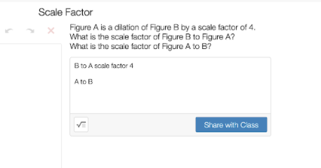 Scale Factor Figure A is a dilation of Figure B by a | Chegg.com