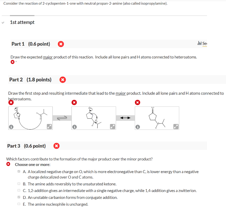Consider the reaction of 2-cyclopenten-1-one with | Chegg.com