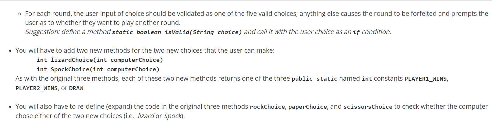 Solved Update the Rock, Paper, Scissors program you wrote | Chegg.com