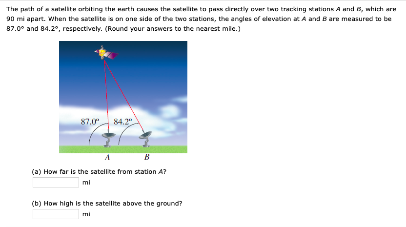 Solved The path of a satellite orbiting the earth causes the | Chegg.com