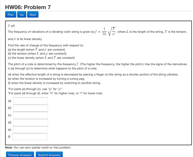 Solved HW06: Problem 5 Prev Up Next (1 pt) a linear | Chegg.com